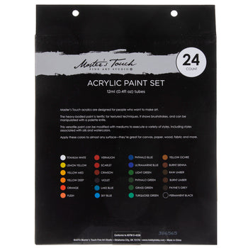 Master's Touch Acrylic Paint Set - 24 Count - 12ml Tubes – Joshua Tree ...
