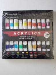 Wonder & Weiss Acrylic Paint Set - 20 Count - 20ml Tubes – Joshua Tree ...